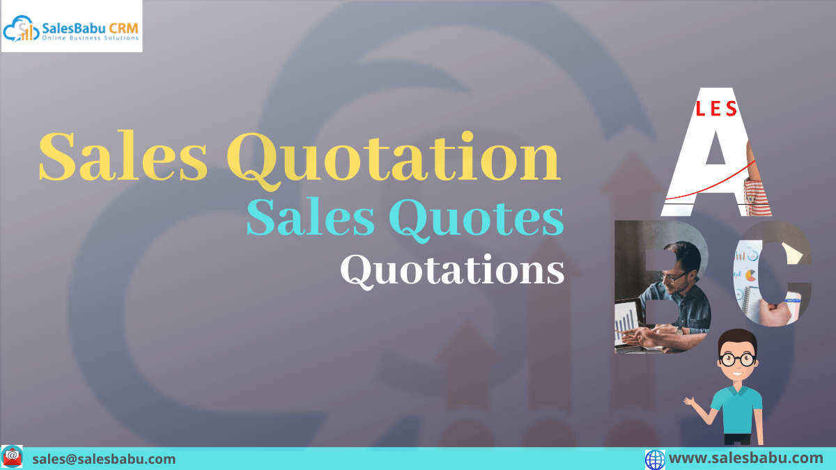 Create a professional sales quotation in just a few clicks
